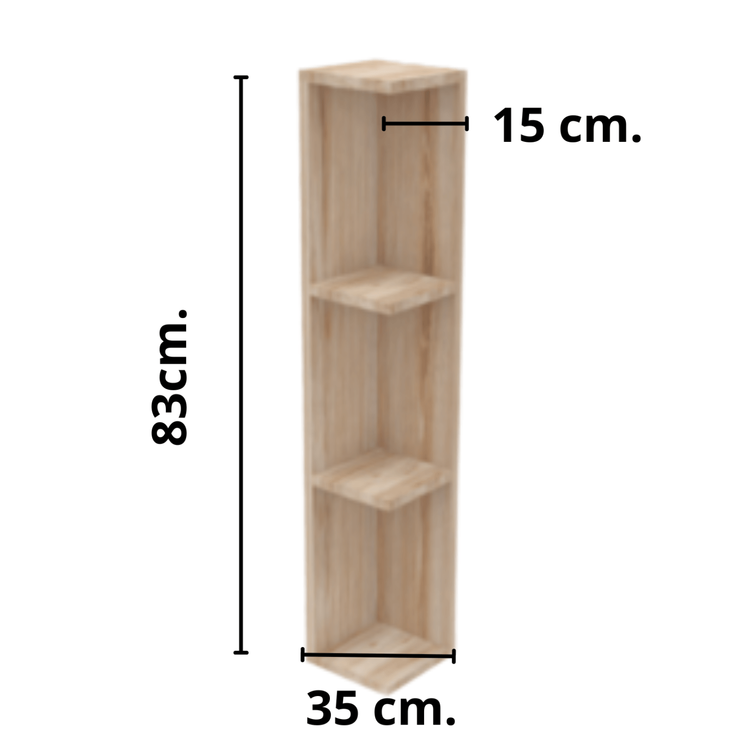 Juego 2 repisas verticales de melamina - San Miguel Madera | Creamos ...